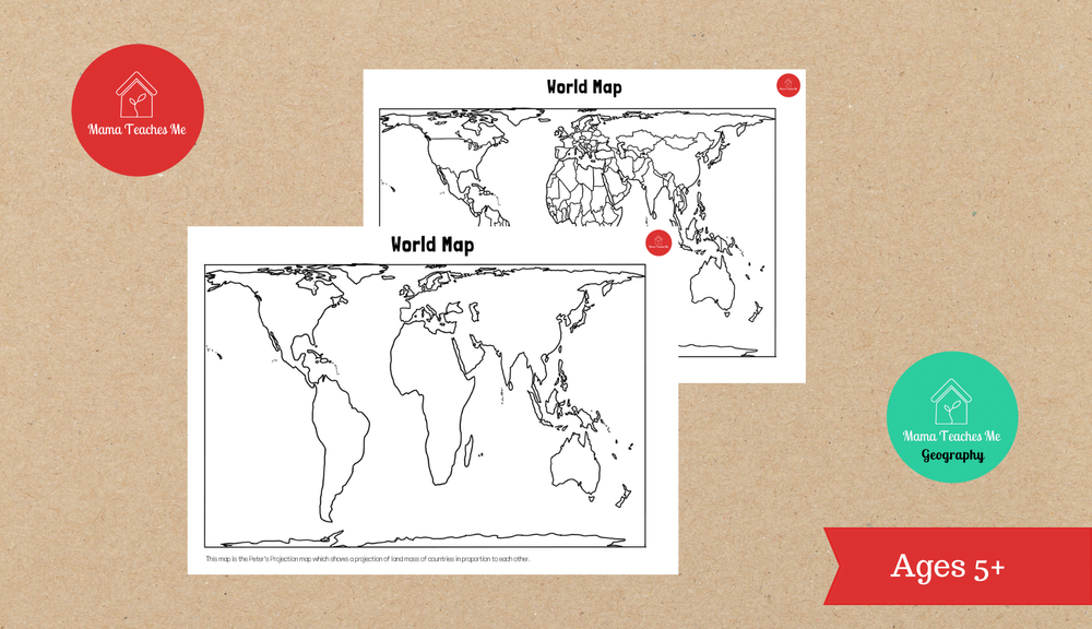 MTM Geography: World Map (Peter’s Projection Map)
